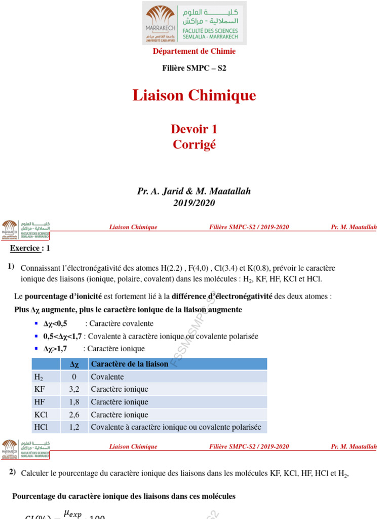 Devoir 1 LC JM Corrigé | PDF