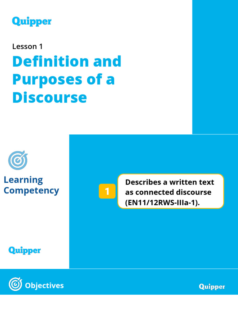 Understanding Discourse: Definition & Purpose | PDF | Language Arts ...