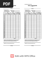 CSC Form No. 48 DTR Template | PDF