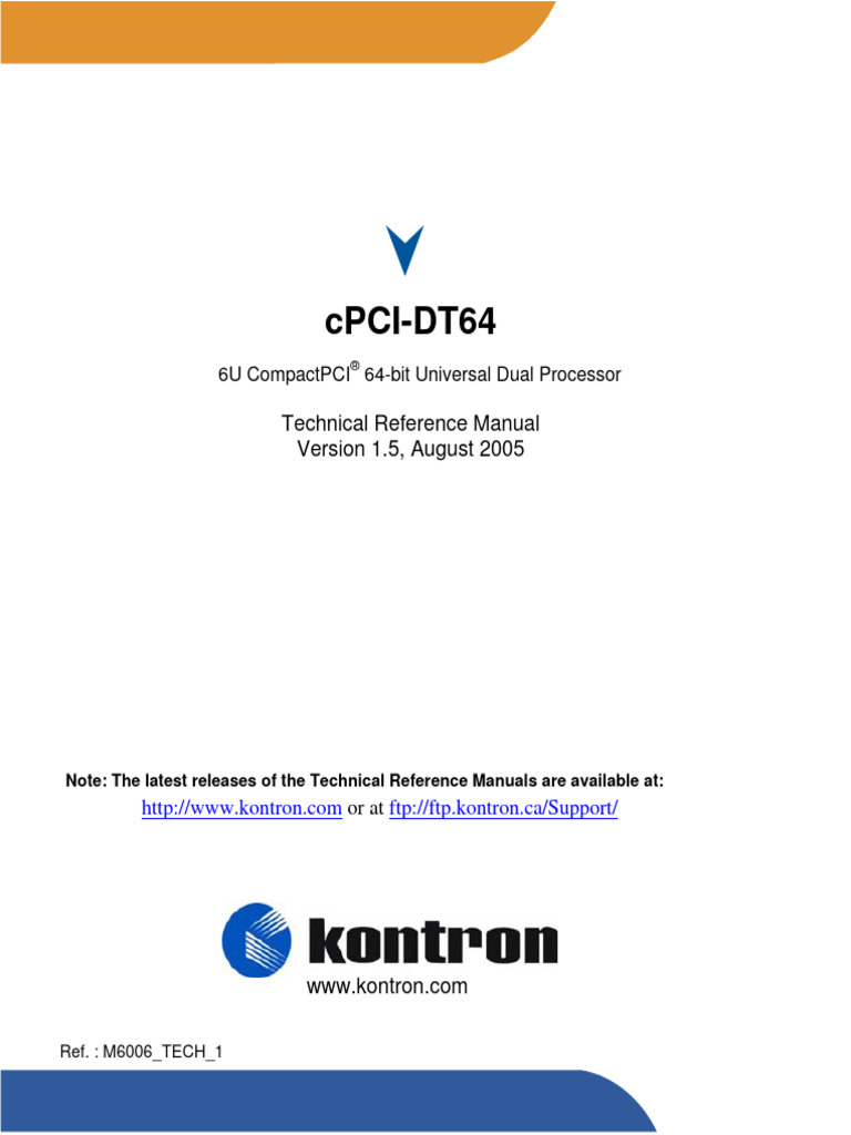 dt64 Technical Reference Manual v1 5 | PDF