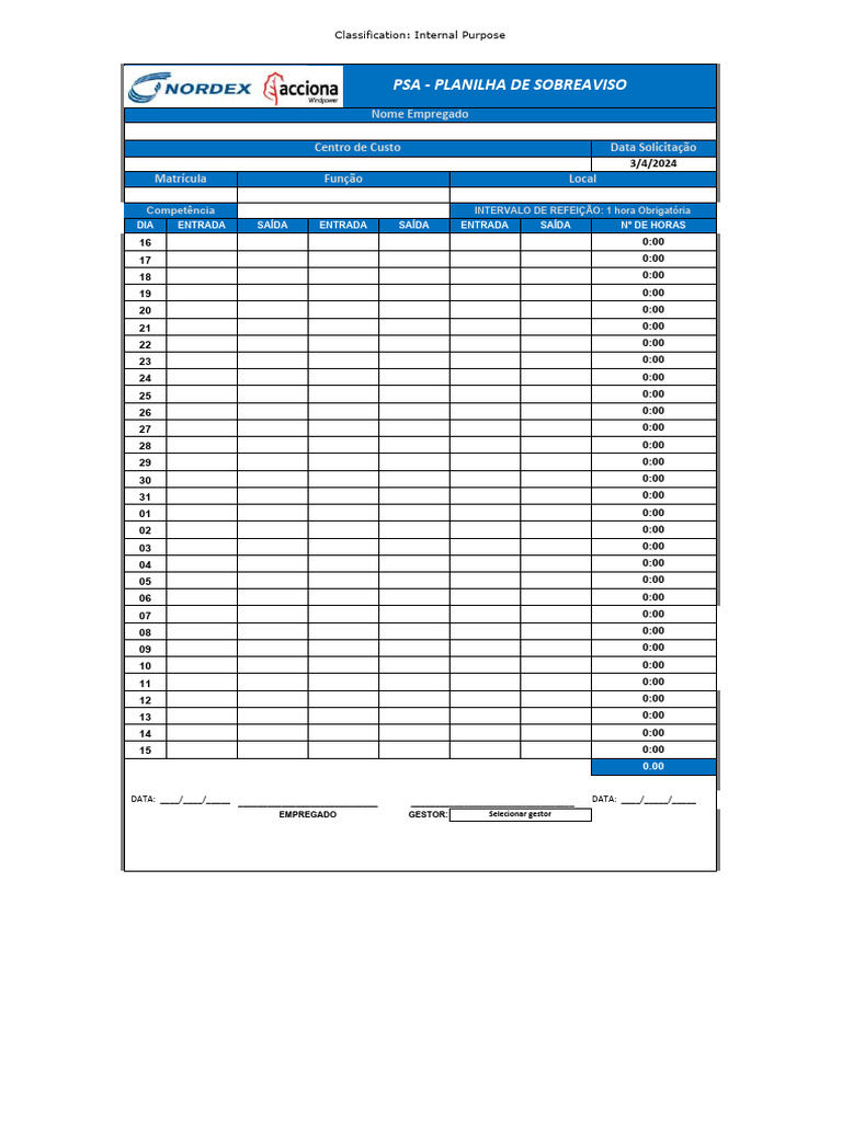 Formulario PSA 2024 | PDF