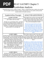 THE GREAT GATSBY Chapter 3: Fitzgerald's Language | PDF