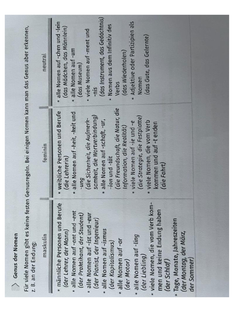 Genus Der Nomen | PDF