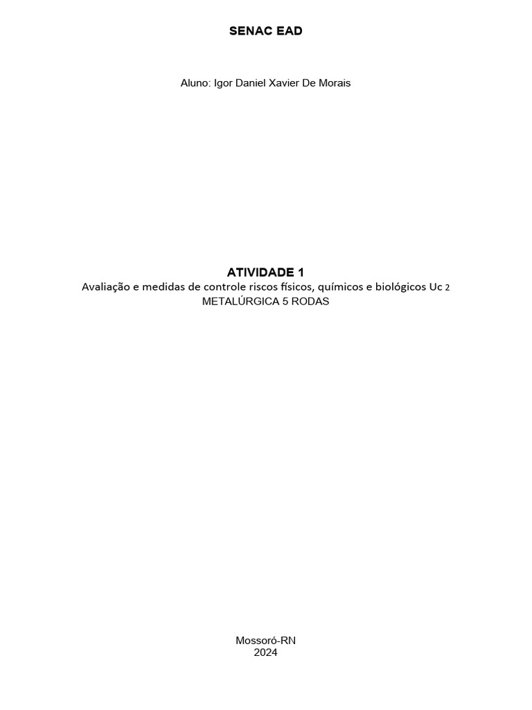 Atividade1 UC2 | PDF