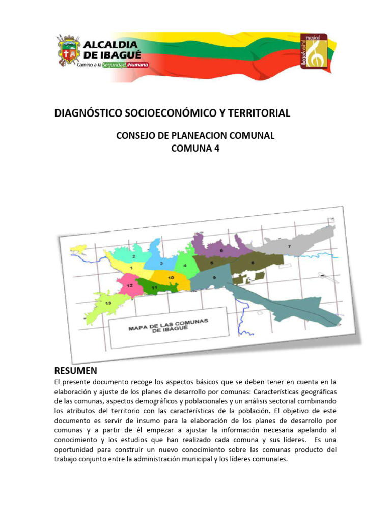 Plan de Desarrollo Comuna 4 | PDF