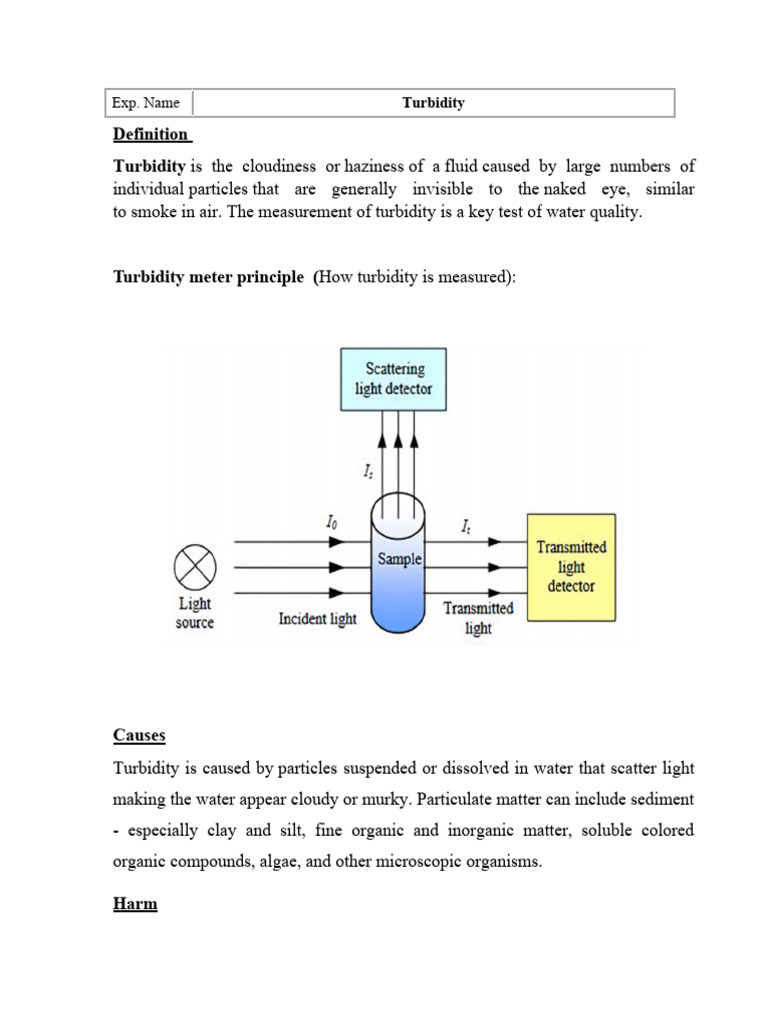 Turbidity | PDF