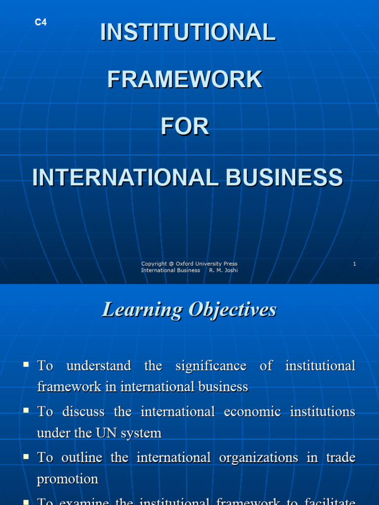 Institutional Framework | Download Free PDF | Multilateral Investment ...