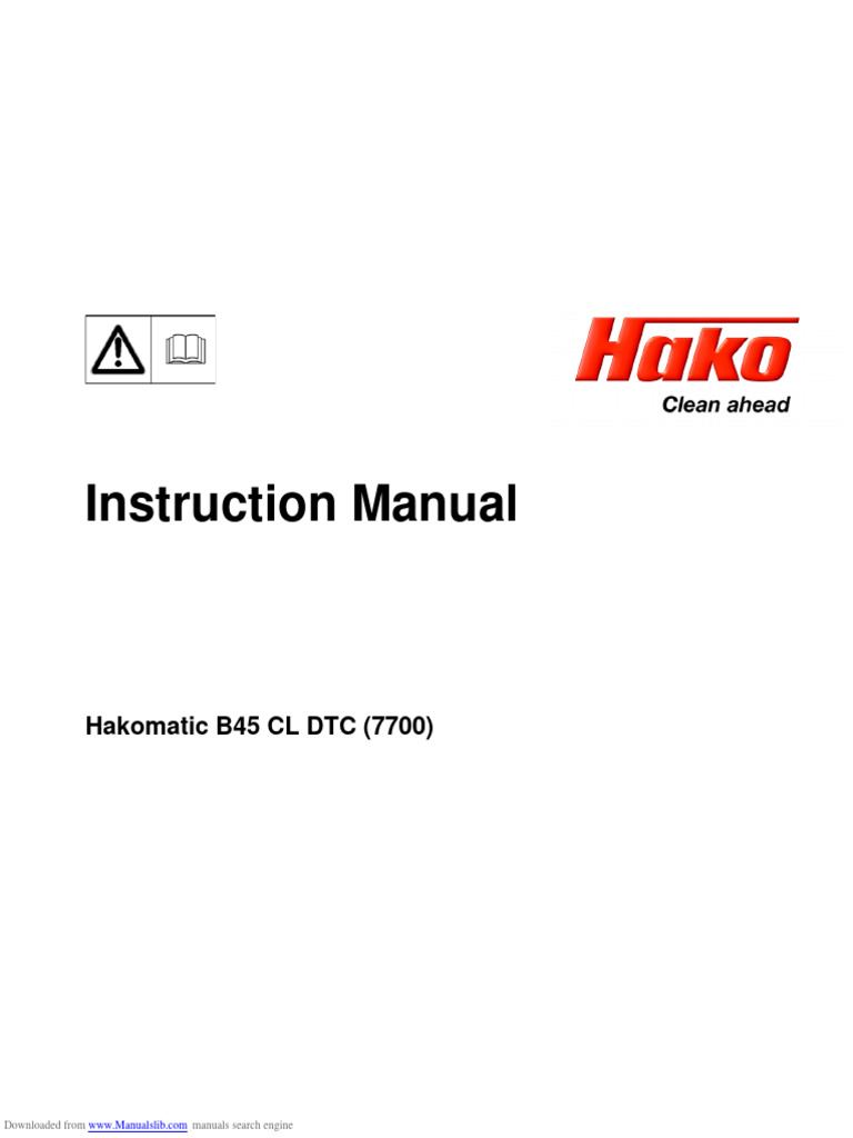 Hakomatic b45 CL DTC | PDF