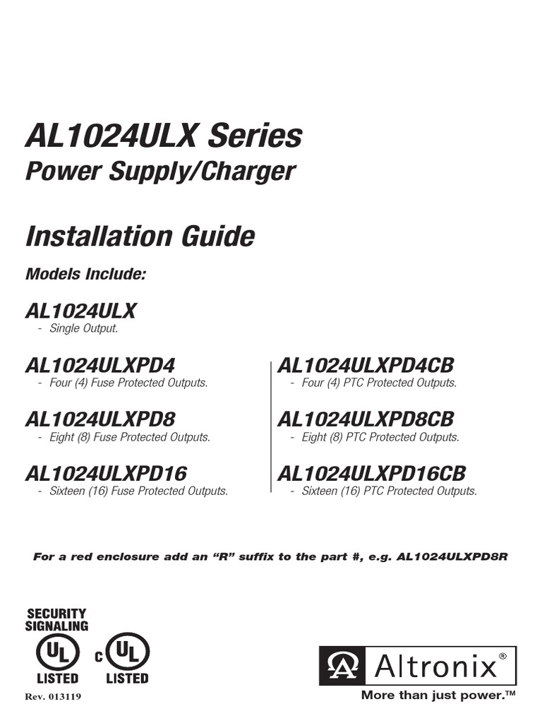 AL1024 ULXseries | PDF | Power Supply | Alternating Current