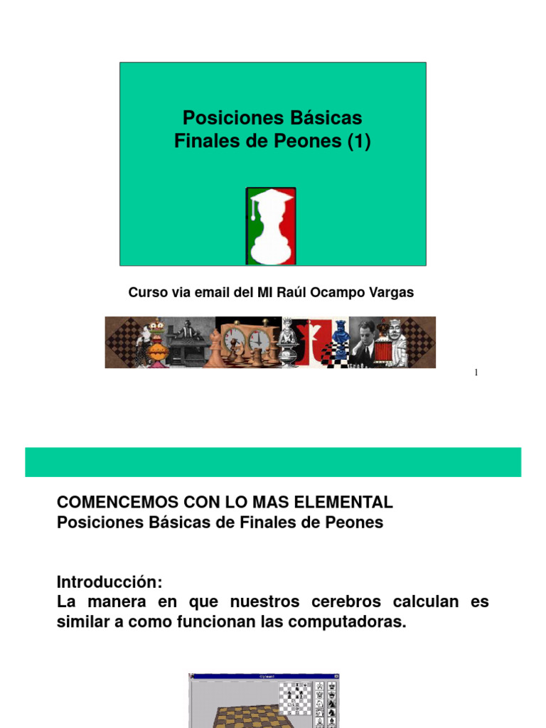 Finales de Peones Posiciones Basicas1 | PDF