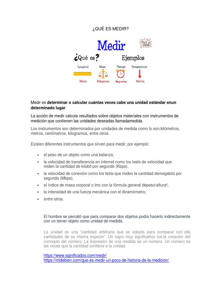 Concepto y Herramientas de Medición | PDF | Tecnología