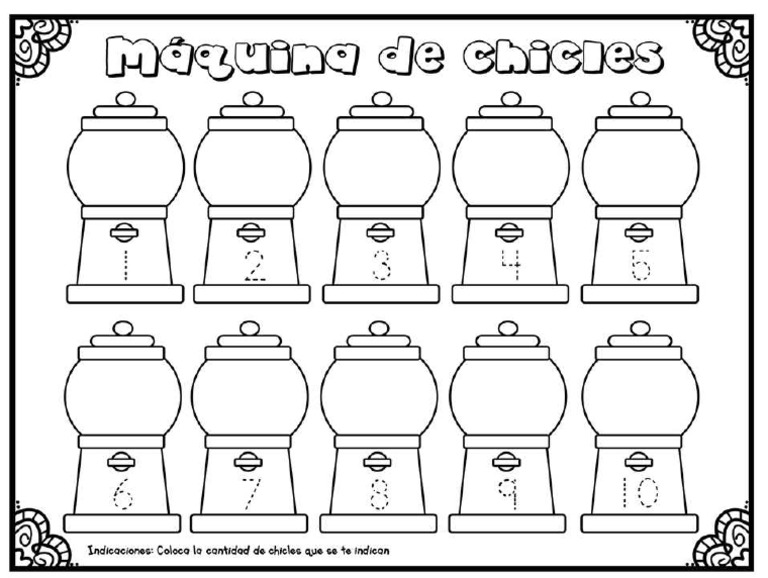Maquina de Chicles Preescolar | PDF