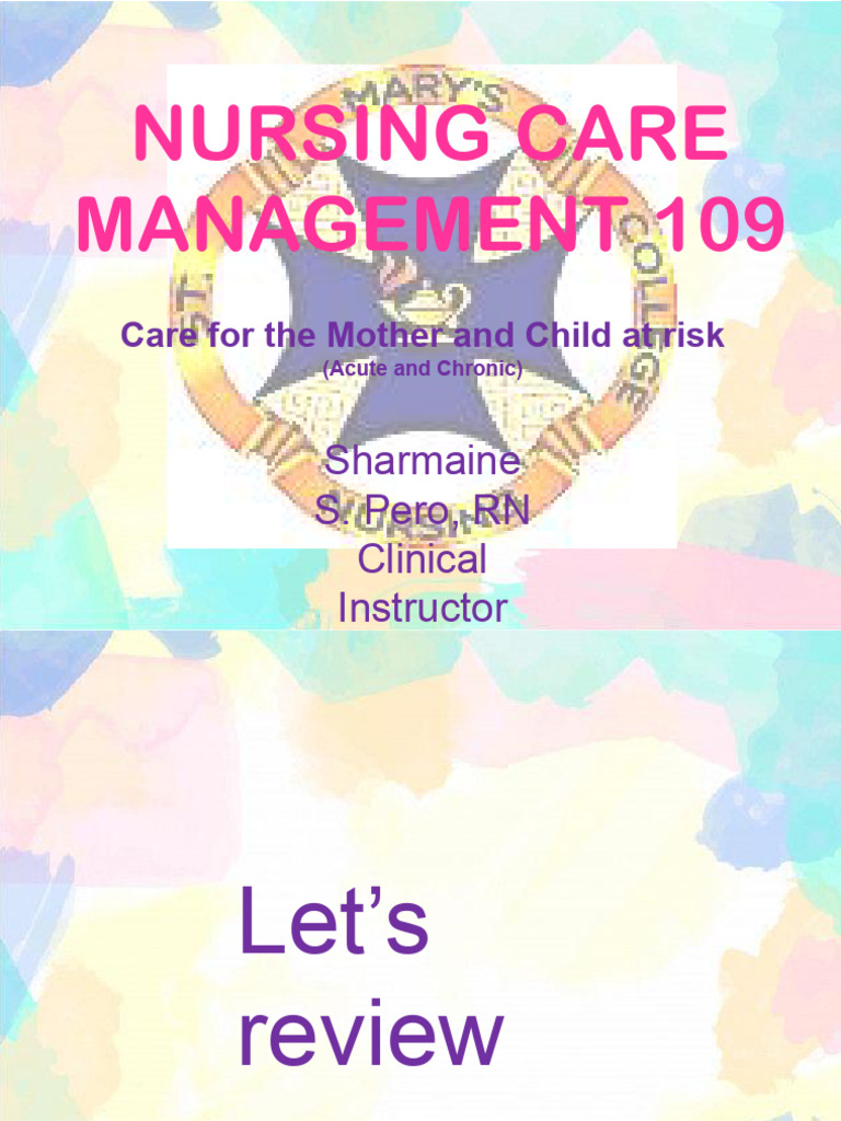 NCM 109 Module 1 Lesson 2 | PDF | Pregnancy | Uterus