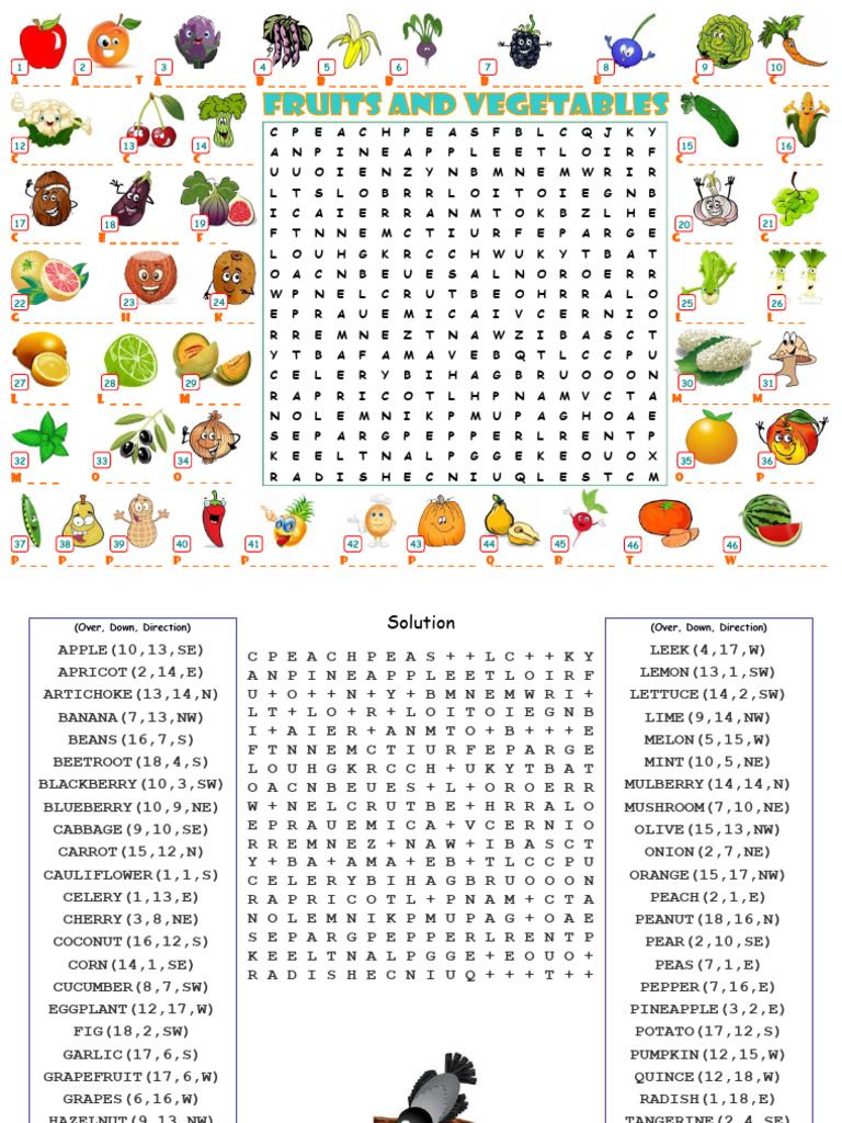 Fruits and Vegetables | PDF | Cooking | Food And Drink