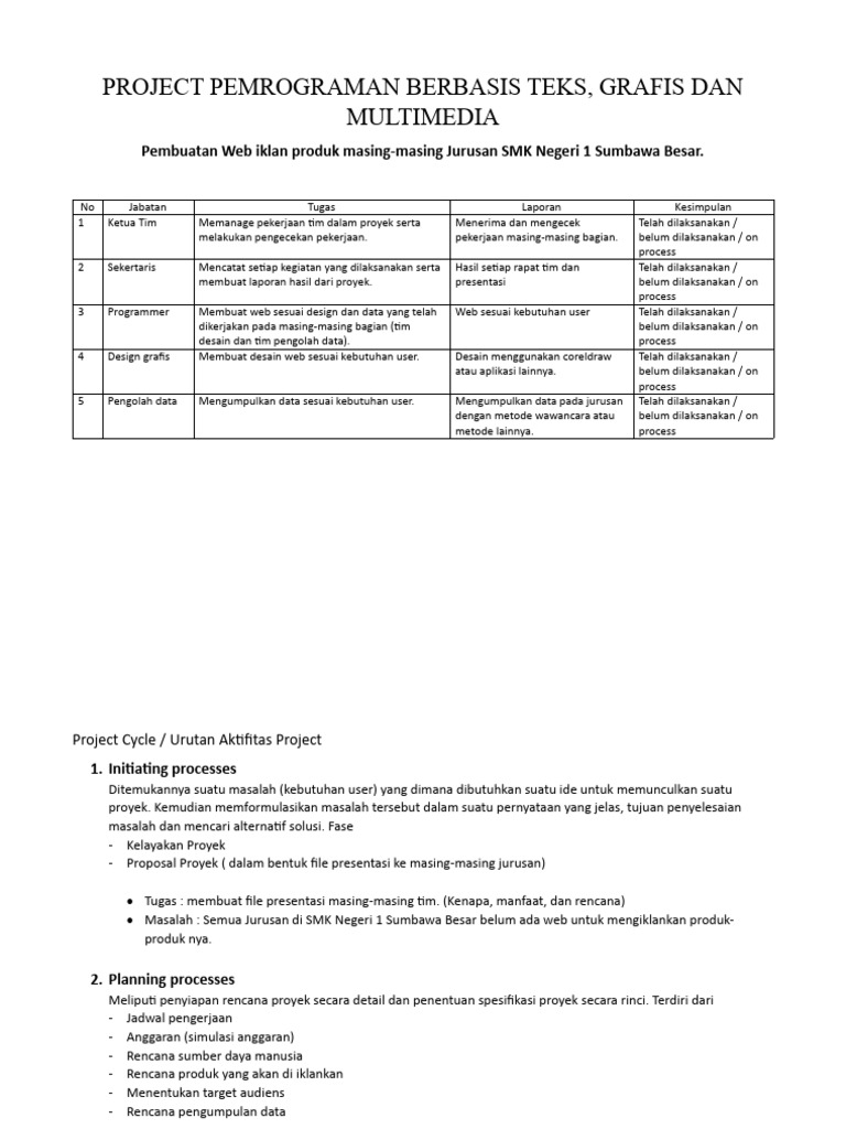 Project Pemrograman Berbasis Teks | PDF | Seni | Komputer