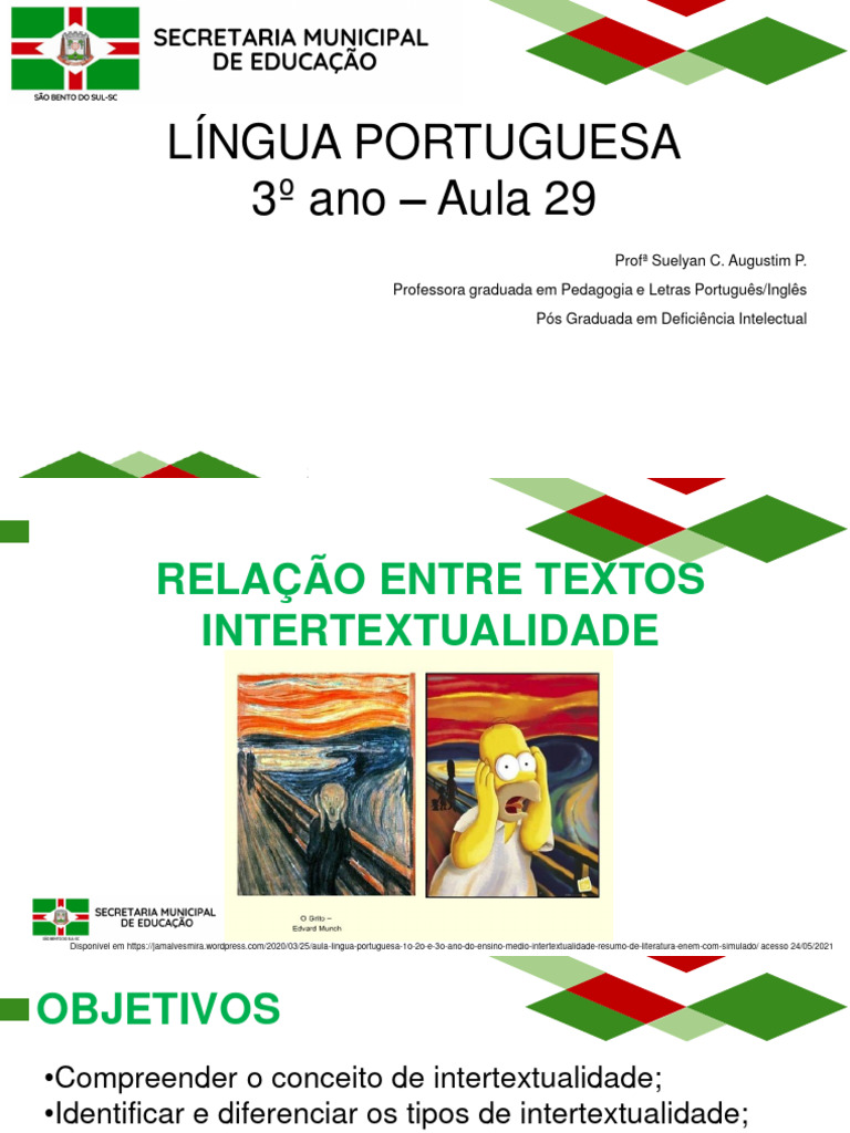 Intertextualidade: Conceitos e Tipos | PDF