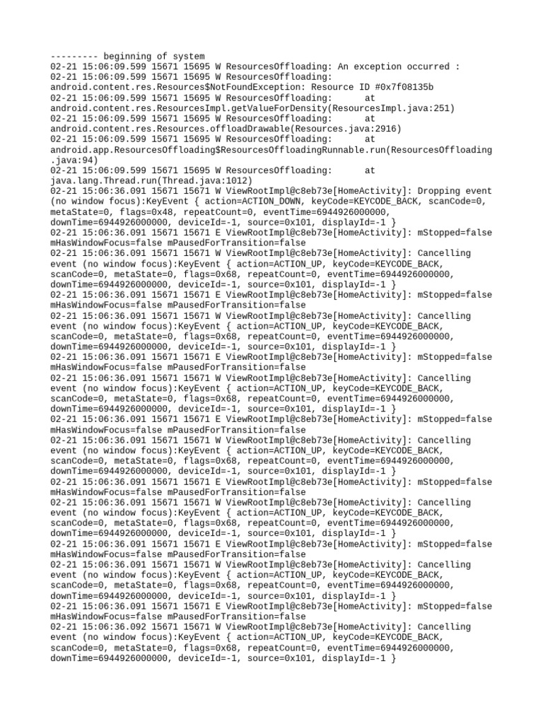 Logcat Pdf Java Programming Language Android Operating System 6126