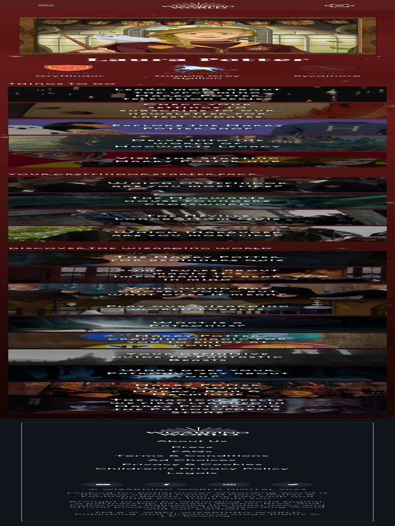 Wizarding World - Profile | PDF
