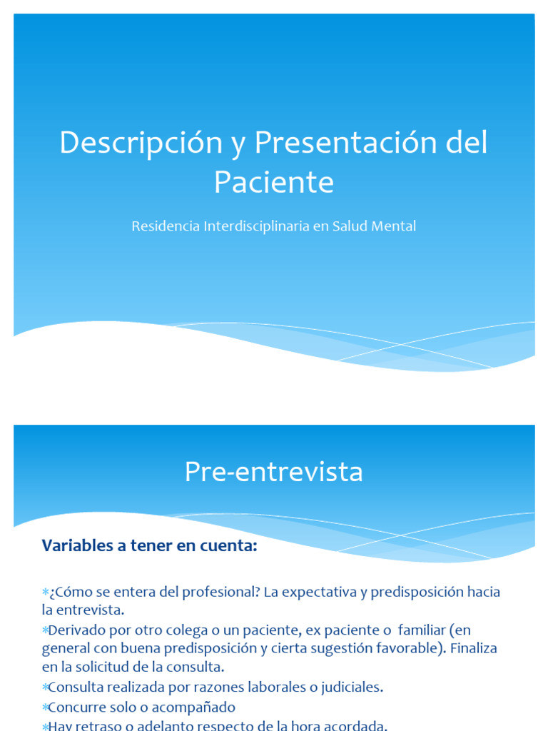 Presentation Del Paciente (Henri Ey) y Conciencia | PDF | Conceptos ...
