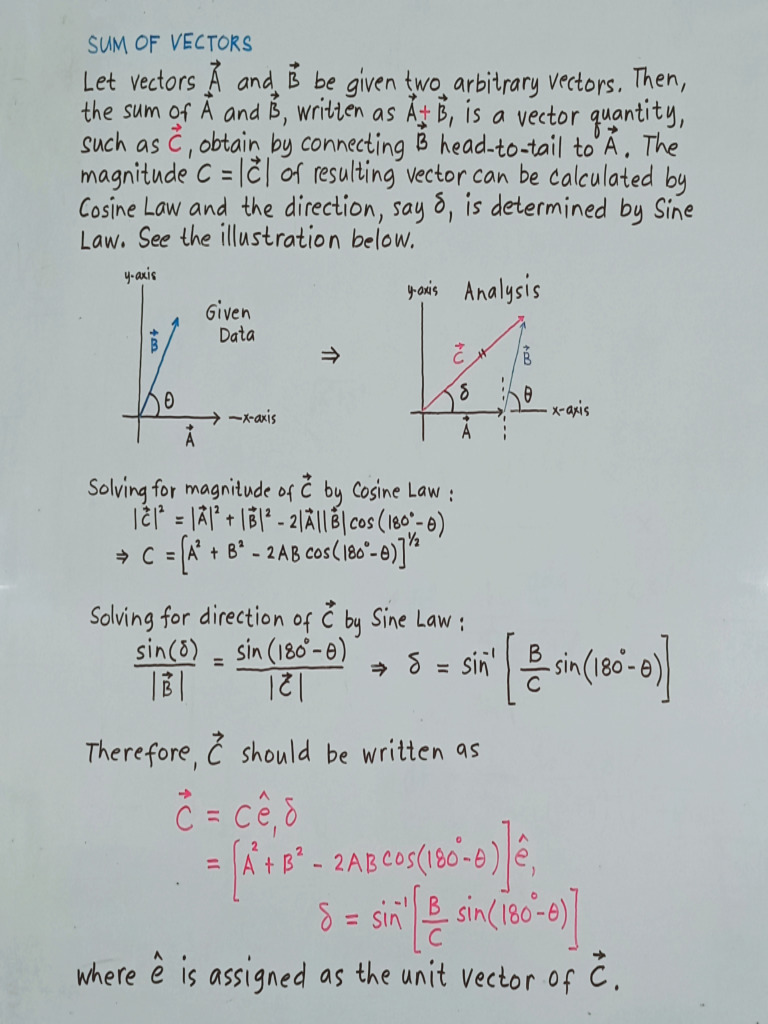 Slide07 Sum of Vectors | PDF