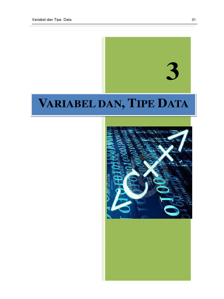 Variabel Dan Tipe Data | PDF Variabel Dan Tipe Data | PDF