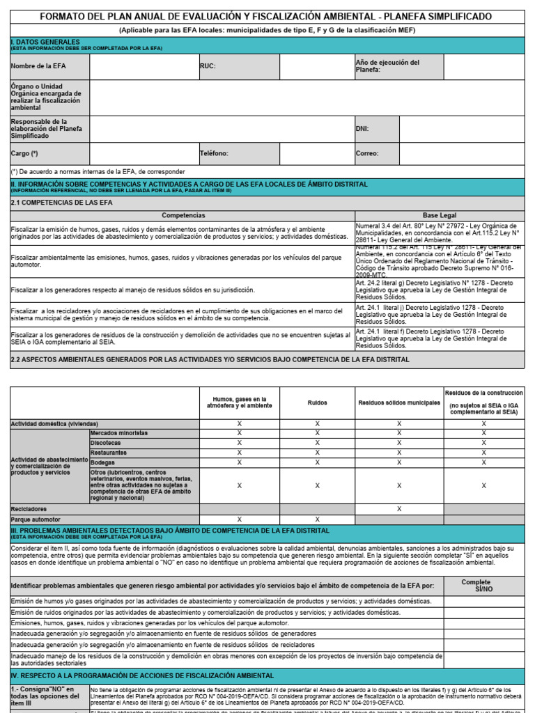 Formato-Planefa-Simplificado-Anexo Único | PDF