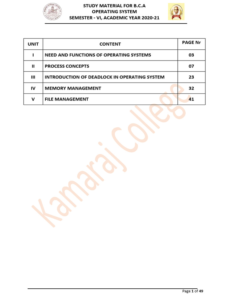 Core 39 - Operating Systems | PDF | Scheduling (Computing) | Process (Computing)