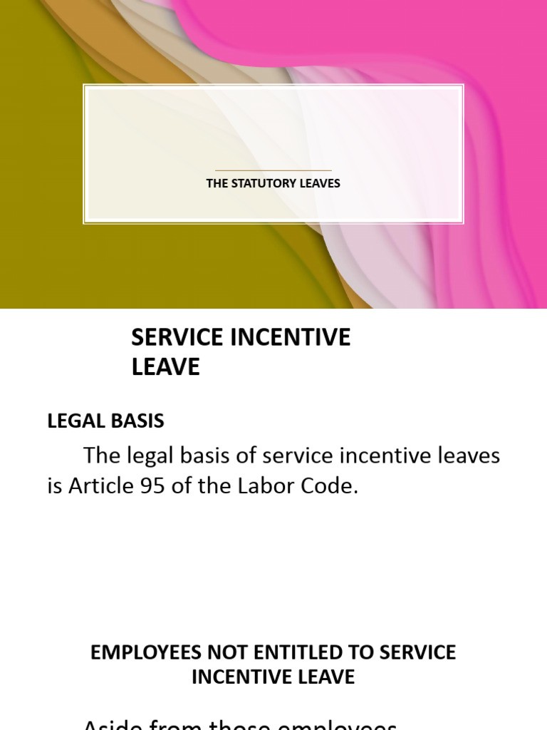 Statutory Leaves | PDF