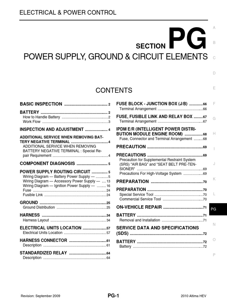 Power Supply, Ground & Circuit Elements: Section | PDF