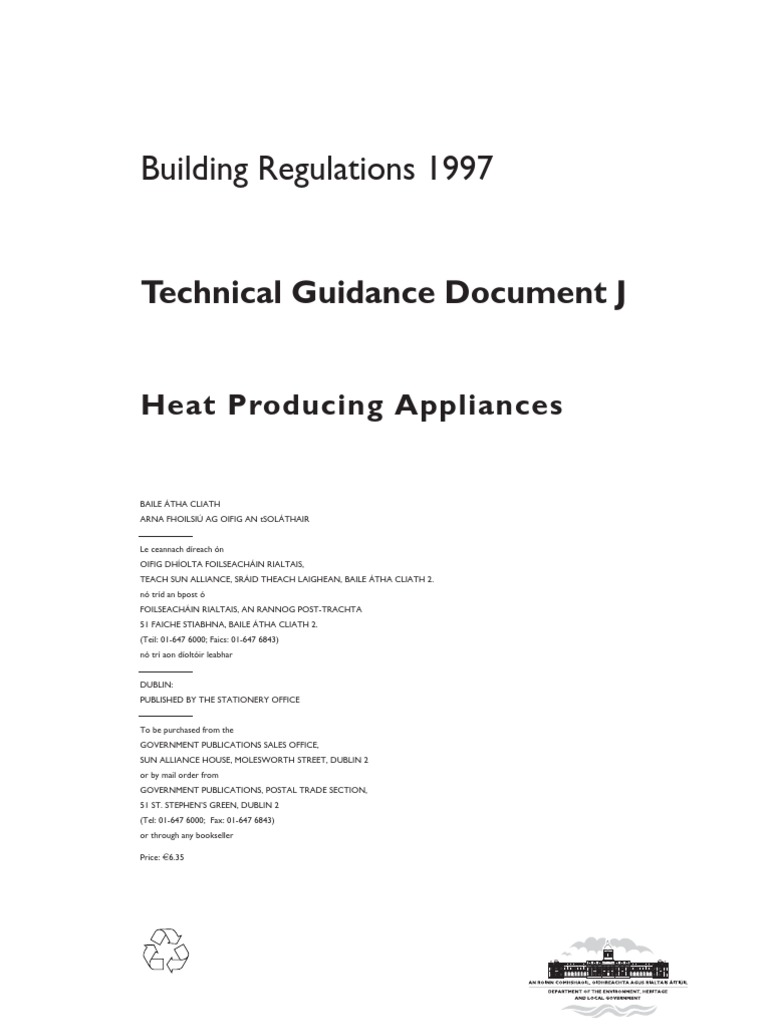 Building Regulations Fireplace and Chimney | PDF | Chimney | Water Heating