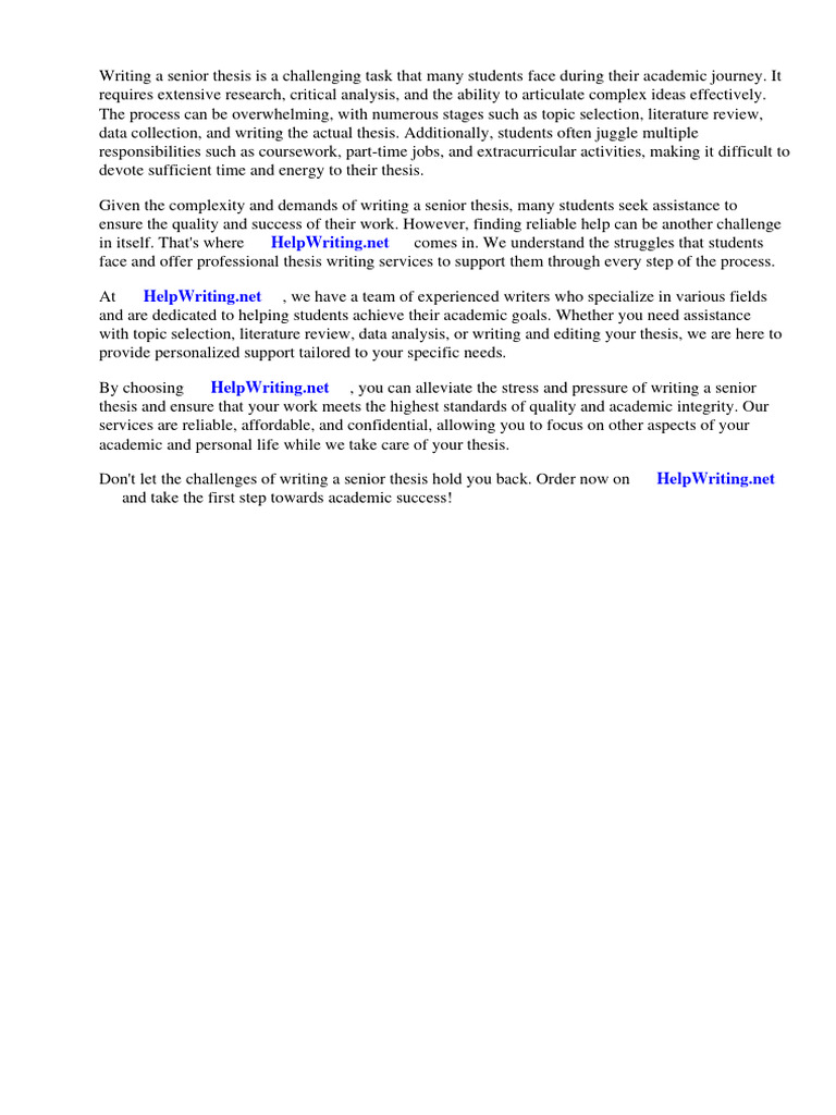 Senior Thesis Tumblr | PDF | Biodiversity | Thesis