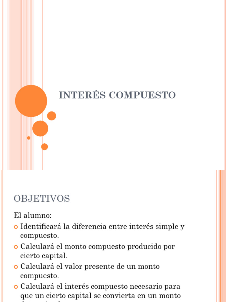 Interés Compuesto | PDF