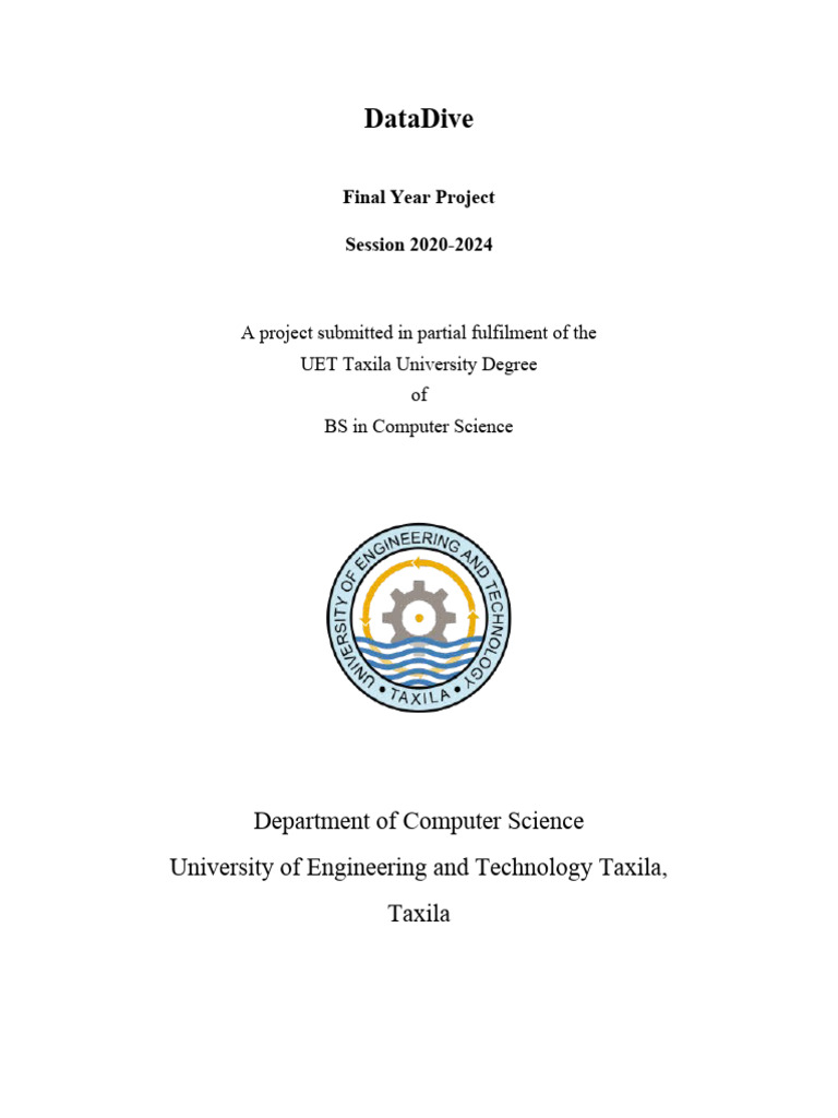UET Taxila FYP Template | PDF | Page Layout | Computing
