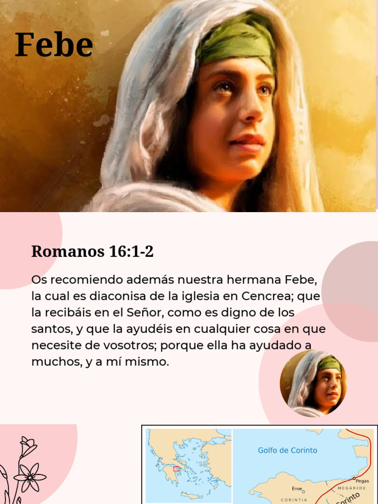 Febe: Diaconisa de Cencrea en Roma | PDF | Religión y espiritualidad