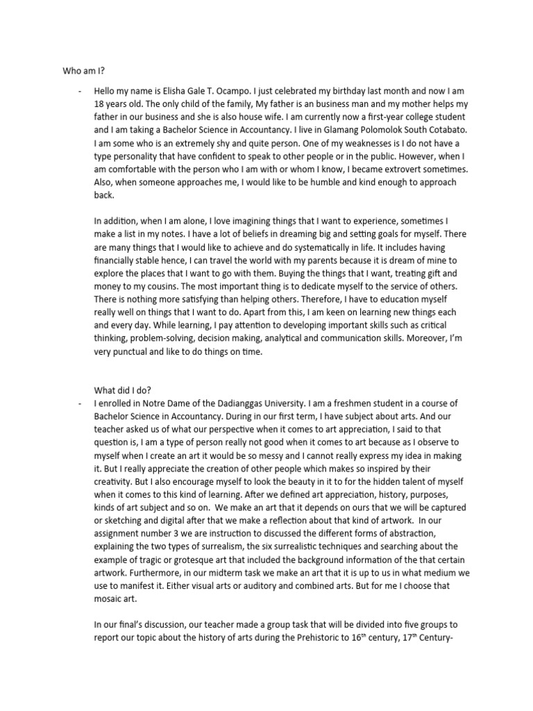 Arts Final Task | PDF | The Arts | Surrealism