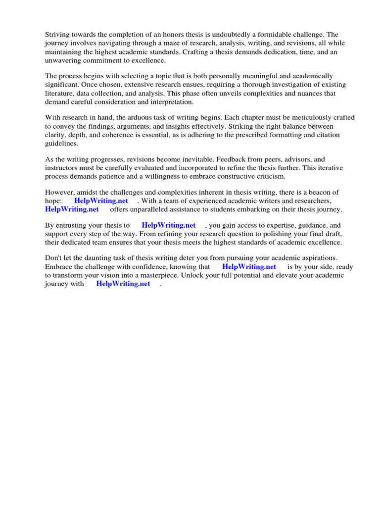 Honors Thesis Uncw | PDF