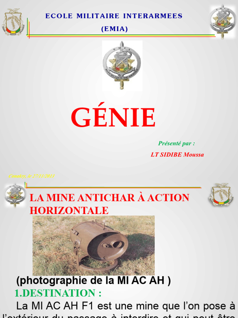 Genie 3 | PDF | Mine terrestre | Technologie militaire