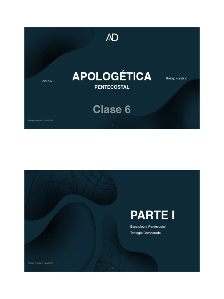 CLASE 6 7 Apolog Pent Compressed | PDF | Éxtasis | Pentecostalismo