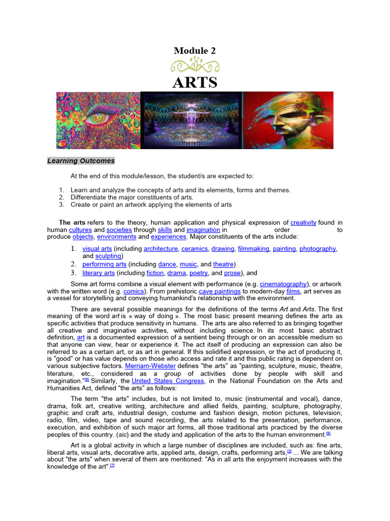 Module 2 ARTS | PDF