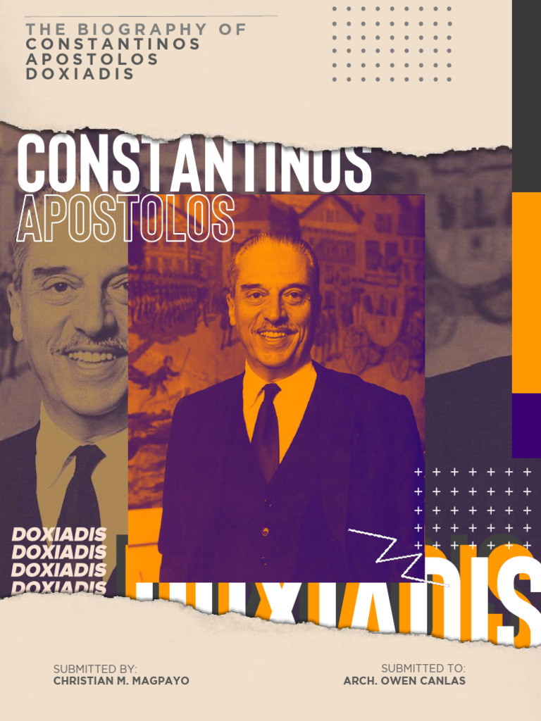 Biography of Constantinos Doxiadis | PDF | Art | Science & Mathematics