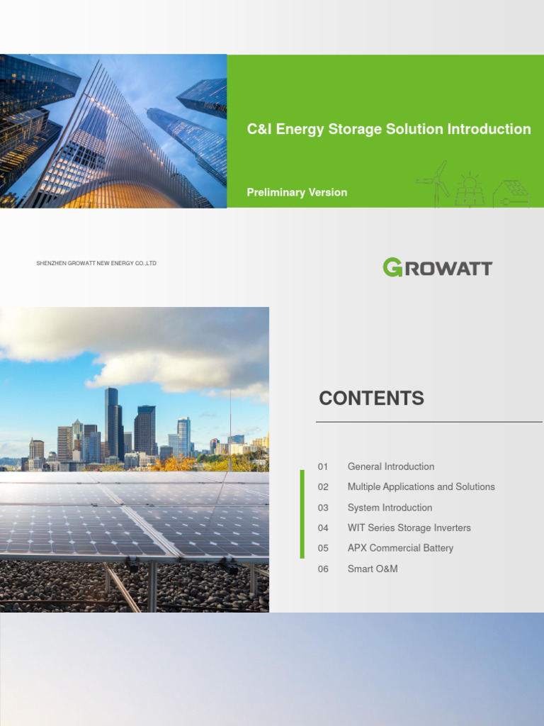 GROWATT Commercial Energy Storage System Introduction 20230412 | PDF ...