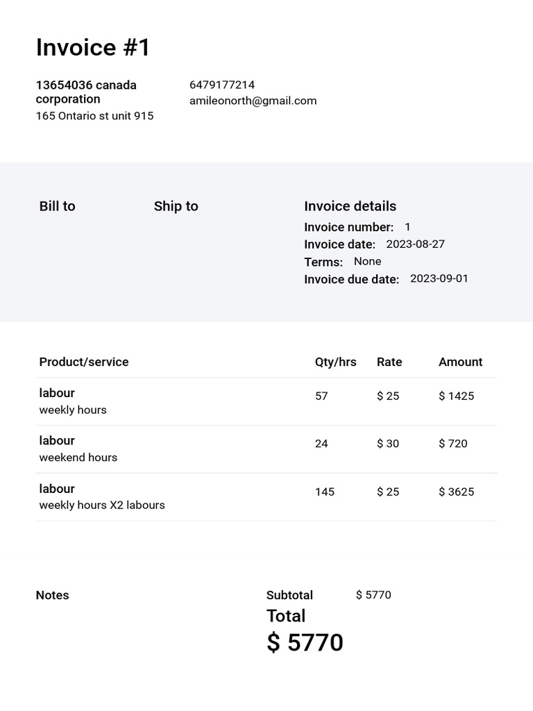 Sephora Invoice Aug 2023 | PDF