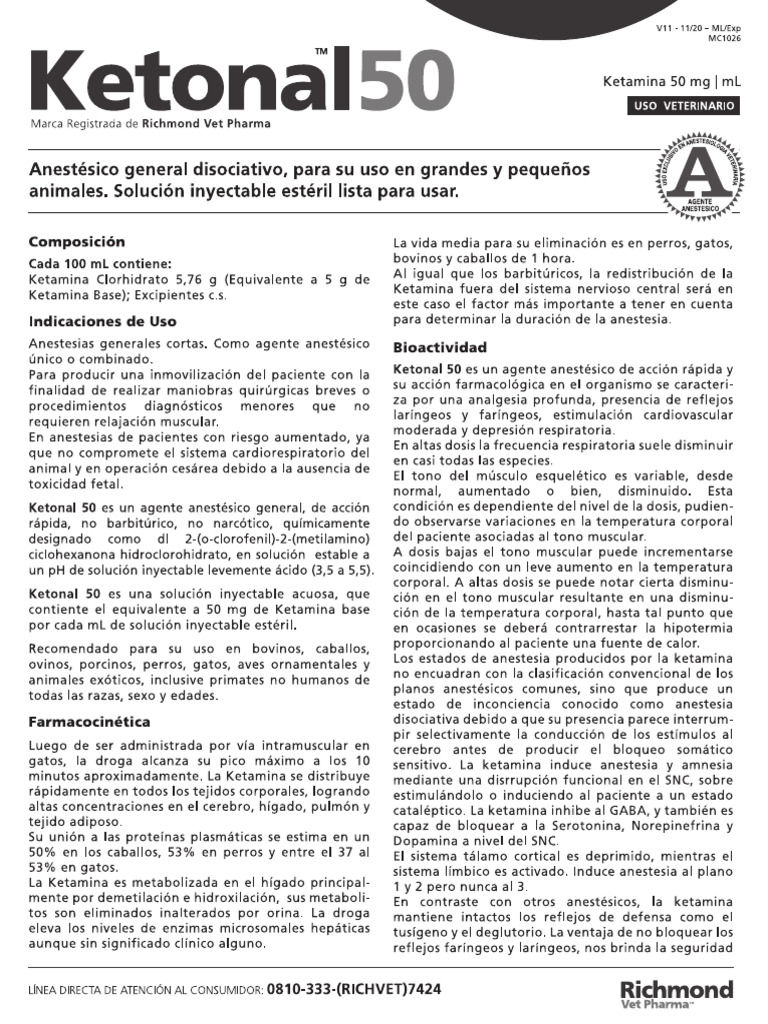 Prospecto Ketonal 50 | PDF