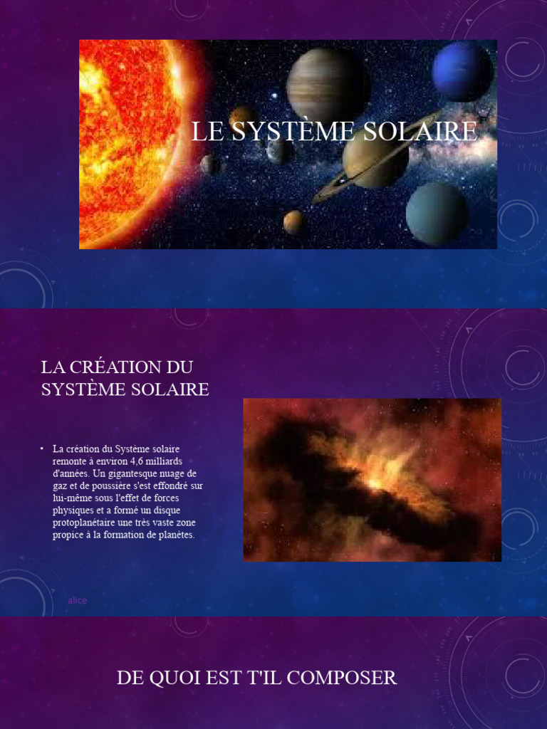 Présentation20 | PDF | Système solaire | Planètes