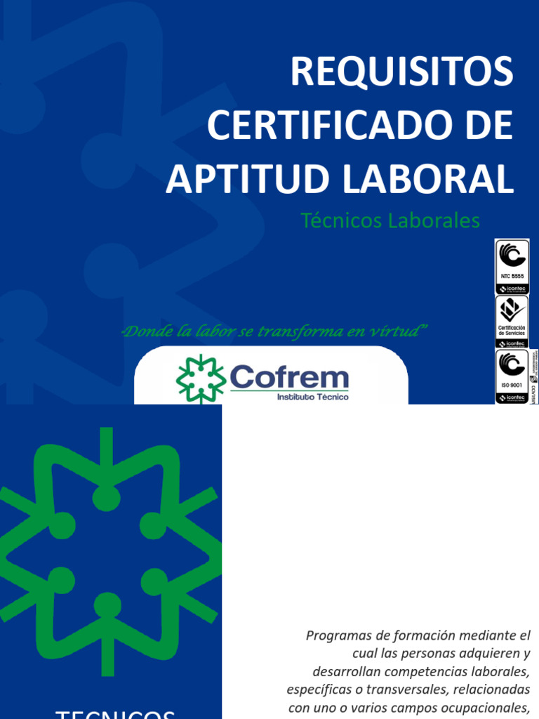 Requisitos para Certificado Cofrem | PDF | Negocios