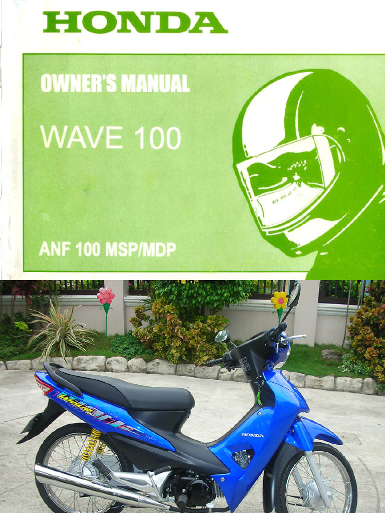 Honda Wave 100 User Manual | PDF