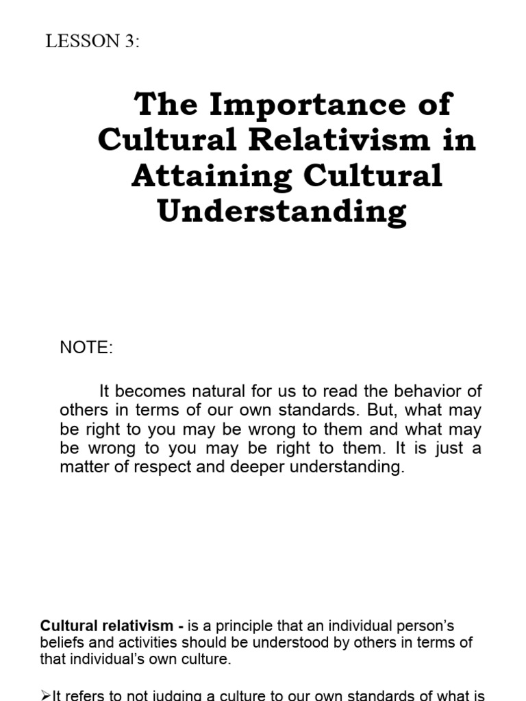 Module 3 | PDF | Relativism | Morality