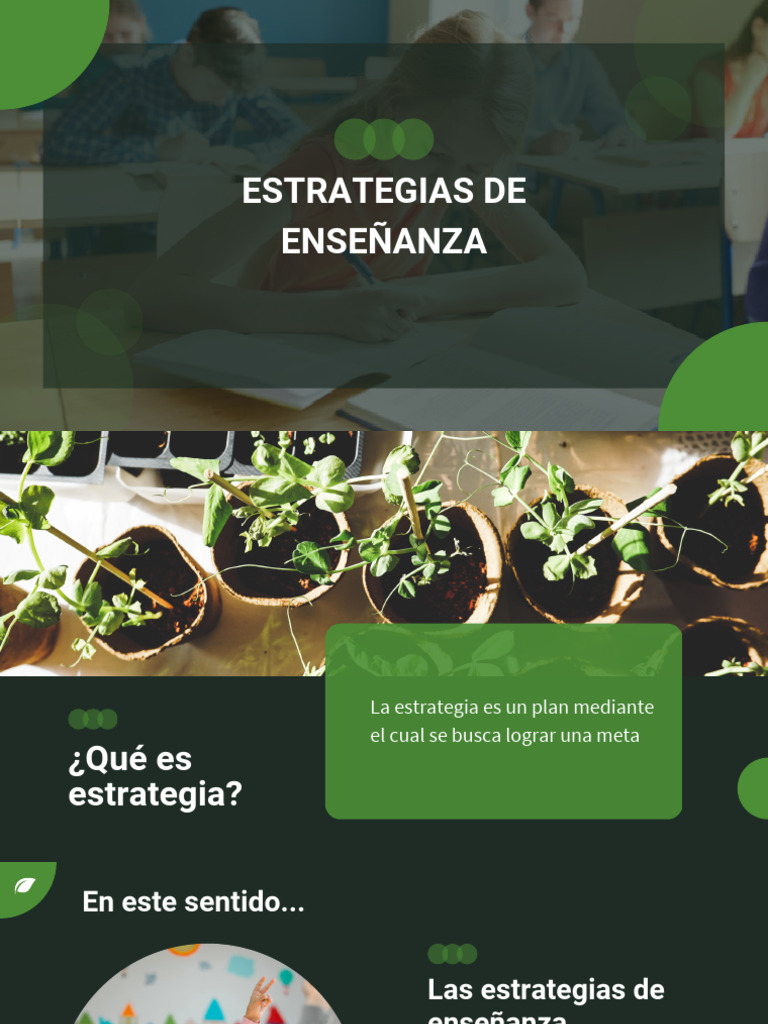 Presentación Estrategias de Enseñanza | PDF | Aprendizaje | Enseñando