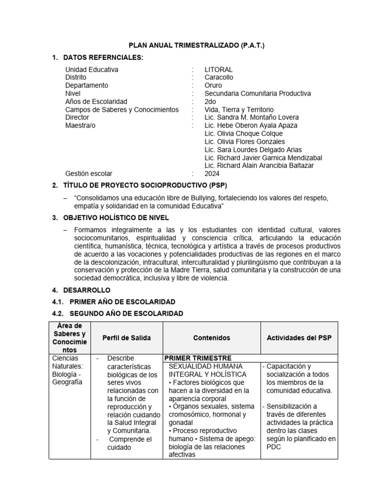 Pat Escp 2024 | PDF | Química | Nutrición