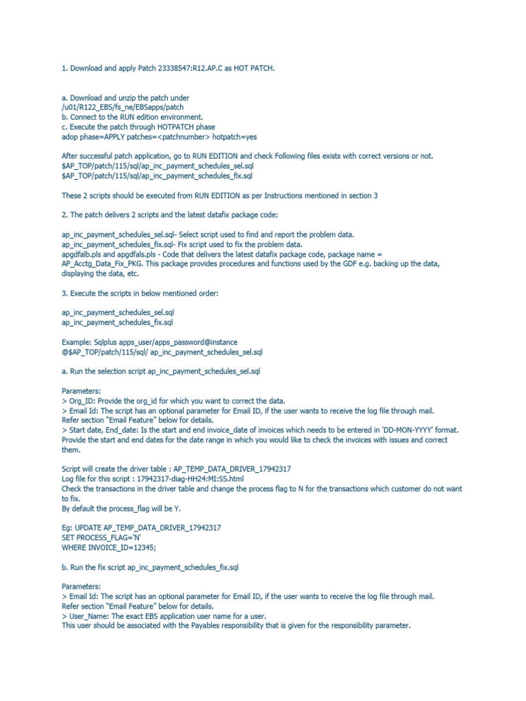 AP Invoice With Balance But Not in The List For Payment. | PDF | Parameter (Computer Programming ...